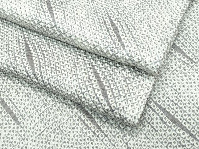 平和屋本店■極上　絞りの開祖　竹田庄九郎　総絞り　煤色地　逸品　CZAA2582s5