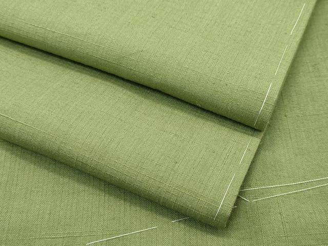 平和屋本店■極上　結城紬　色無地　根岸色　逸品　未使用　CZAA2602s5