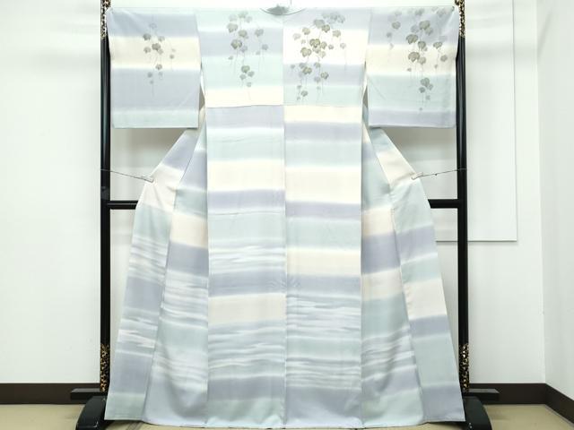 平和屋着物■極上　訪問着　手描き　蔦の葉文様　暈し染め　金彩　逸品　CZAA2942s5