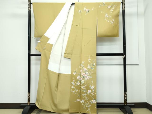 平和屋着物□訪問着 友禅 枝花文 暈し染め さが美扱い 正絹