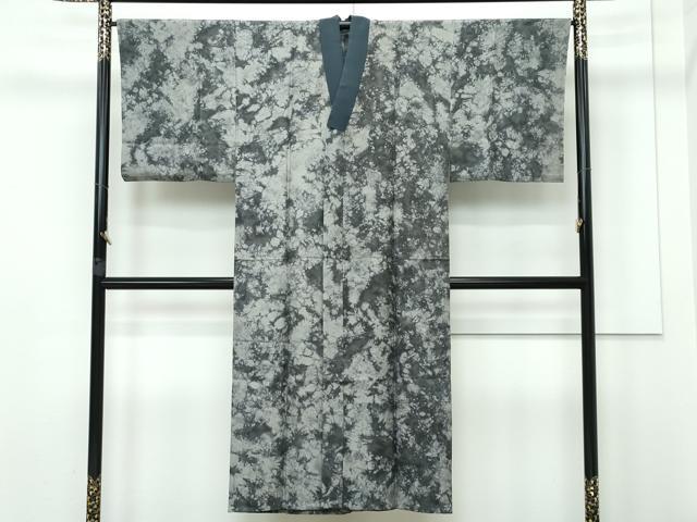 平和屋着物■極上　男性　長襦袢　単衣　墨流し文様　逸品　CZAA2987s5