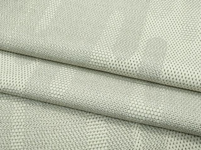 平和屋着物■極上　本塩沢　110亀甲　エ霞文様　逸品　CZAA3033s5