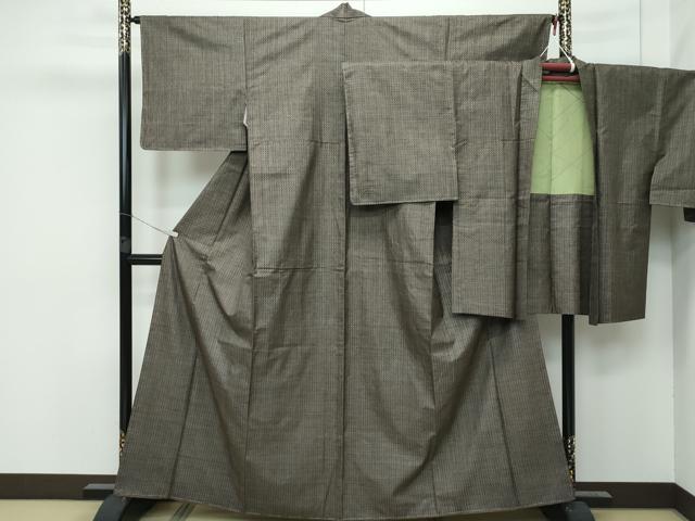 平和屋着物■極上　西郷柄　西郷絣　本場大島紬　アンサンブル　逸品　未使用　CZAA3106s5