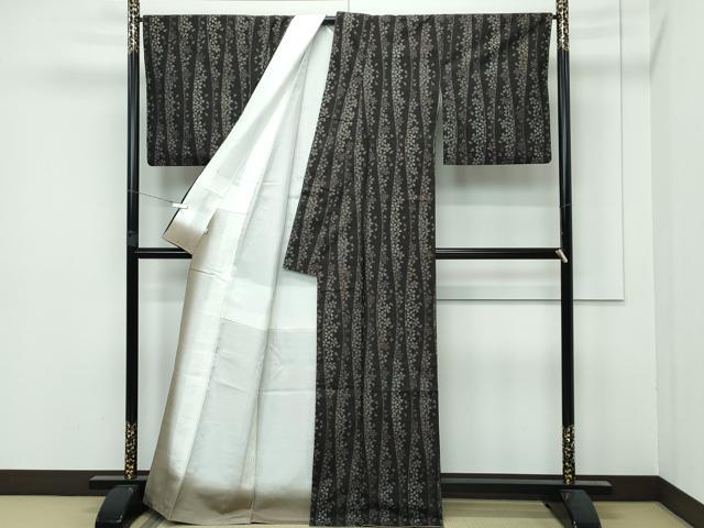 平和屋着物□極上 本場大島紬 9マルキ 泥染め 証紙付き 逸品 CYAA2757s5