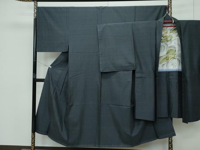 平和屋着物■極上　男性　紬　アンサンブル　色無地　千歳茶色　京王百貨店扱い　逸品　未使用　CZAA3231s5