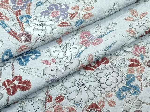 平和屋着物■極上　洗える最高級着物　＜英＞はなぶさ謹製　小紋　辻が花　逸品　CZAA3244s5