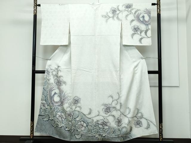 平和屋本店■極上　名門　藤娘きぬたや・総絞り　訪問着　鳳凰花唐草文　逸品　CZAA3268s5