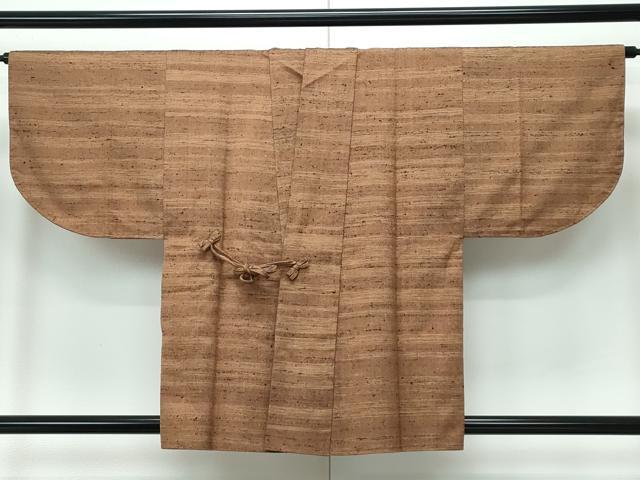 平和屋着物■極上　希少　ざざんざ織　伊兵衛織　道中着　逸品　CZAA3295s5