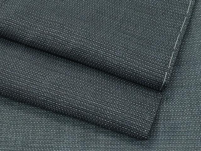 平和屋本店■極上　男性　夏物　本塩沢　夏塩沢　150亀甲　総詰め　濃紺地　逸品　未使用　CZAA3346s5