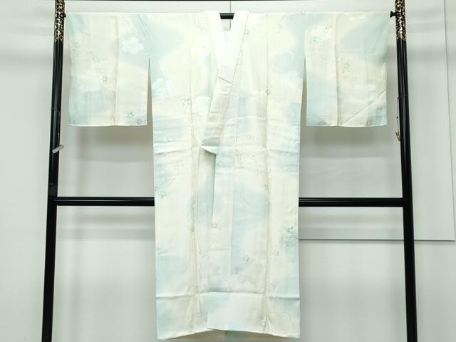 平和屋着物■上質な長襦袢　袷　草花文　梅地紋　暈し染め　逸品　未使用　CZAA3427s5