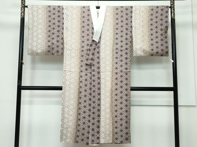 平和屋着物■上質な長襦袢　無双仕立て　麻の葉文様　逸品　CZAA3430s5