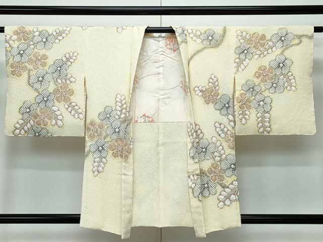 平和屋着物■極上　名門　藤娘きぬたや・総絞り　羽織　枝梅文　逸品　未使用　CZAA3434s5