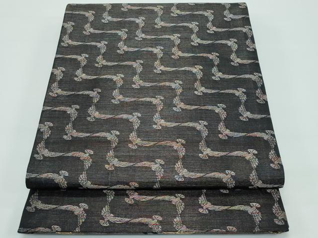 平和屋着物□極上 染色作家 斉藤三才 両面 六通柄袋帯 三才鳥