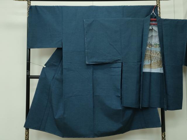 平和屋着物■極上　男性　紬　アンサンブル　百入茶色　逸品　未使用　CZAA3522s5