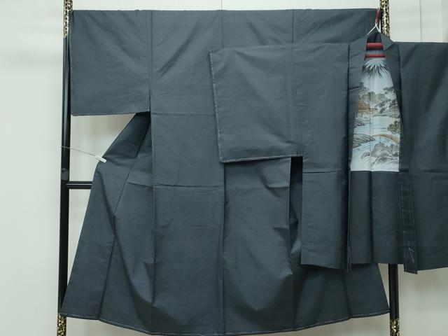 平和屋着物■極上　男性　本場大島紬　アンサンブル　100亀甲　総詰め　逸品　未使用　CZAA3523s5