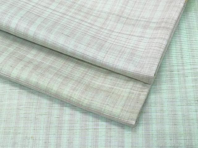 平和屋本店■極上　紬　横段文　逸品　未使用　CZAA3552s5