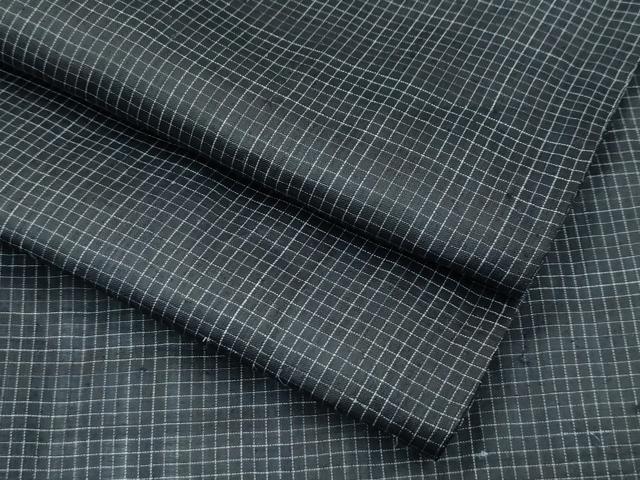 平和屋本店■極上　夏物　重要無形文化財　本場宮古上布　格子柄　苧麻　逸品　CZAA3587s5