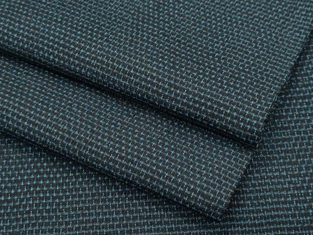 平和屋着物■極上　男性　白鷹お召　単衣　蚊絣　逸品　CZAA3630s5