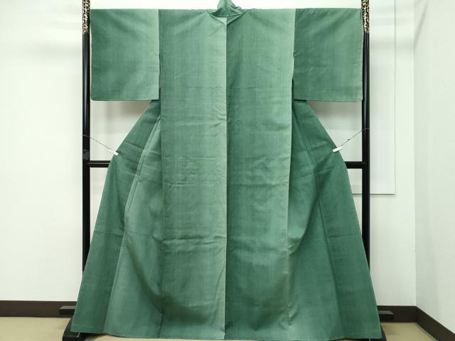 平和屋着物■極上　本場結城紬　重要無形文化財　縞　逸品　未使用　CZAA3704s5