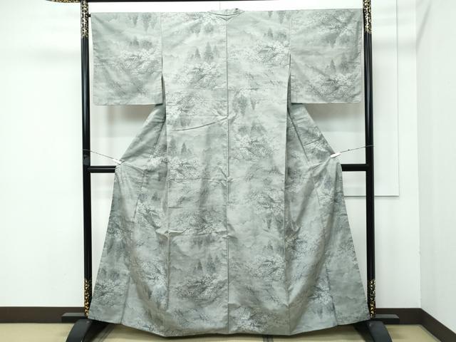 平和屋着物■極上　都喜ヱ門　本場大島紬　9マルキ　総絣　風景文　藤絹織物謹製　逸品　未使用　CZAA3733s5