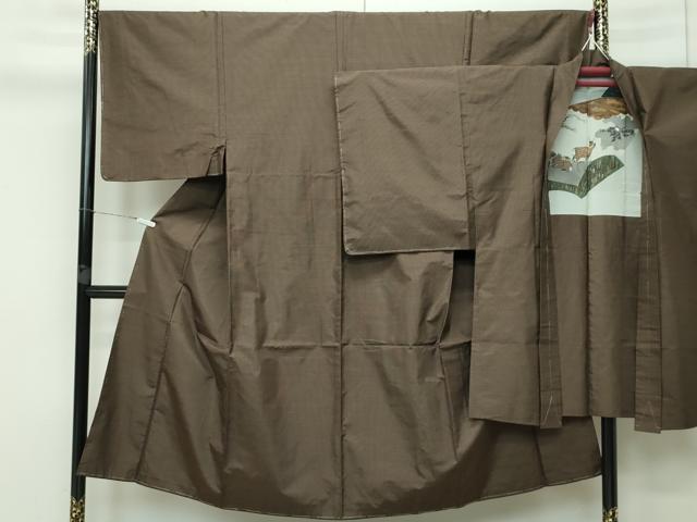 平和屋着物■極上　男性　本場大島紬　アンサンブル　80亀甲　総詰め　逸品　未使用　CZAA3787s5