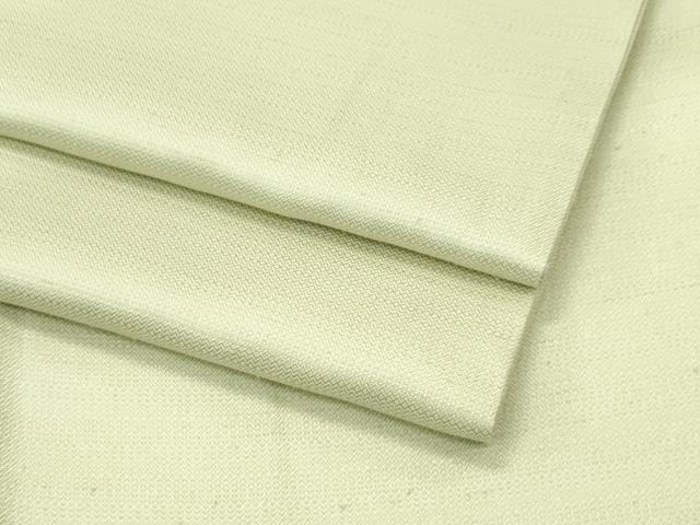 平和屋本店■極上　京都染織メーカー・貴久樹謹製　野蚕糸　ナチュラルタッサー　色無地　枯草色　胴抜き仕立て　逸品　CZAA3824s5