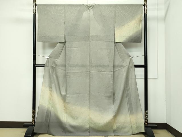 平和屋着物■極上　夏物　訪問着　絽　墨流し文様　暈し染め　逸品　CZAA4017s5