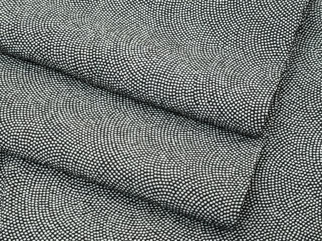 平和屋着物■極上　江戸小紋　鮫小紋柄　黒地　逸品　未使用　CZAA4066s5