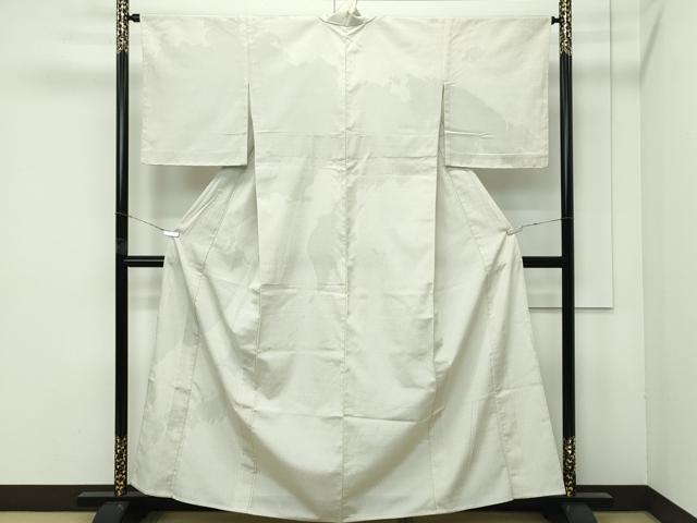 平和屋本店■極上　訪問着　本塩沢　単衣　110亀甲　世界地図　逸品　未使用　CZAA4071s5