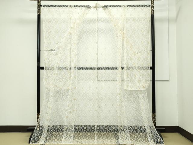 平和屋本店■極上　総レース　お引き摺り　引き振袖　和装　結婚式　舞妓　芸妓　芸者　衣装　花尽くし　金糸　逸品　CZAA4113s5