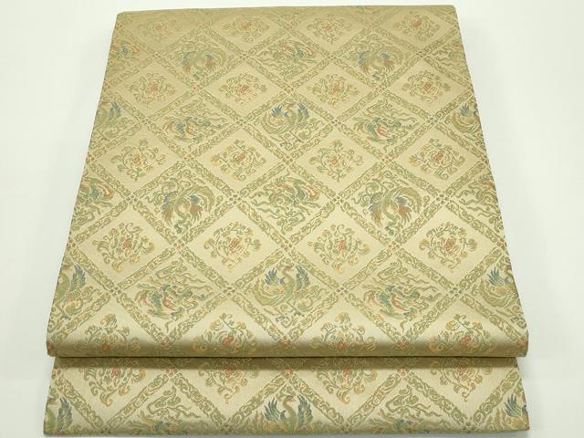 平和屋着物■極上　西陣　川島織物　九寸開き名古屋帯　鳳凰草花文　逸品　CZAA4160s5