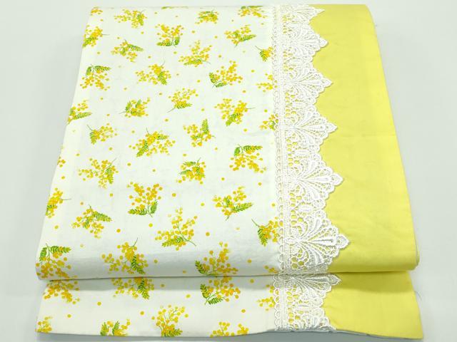 平和屋着物■極上　創作　名古屋帯　レース　ミモザ　綿　逸品　CZAA4178s5