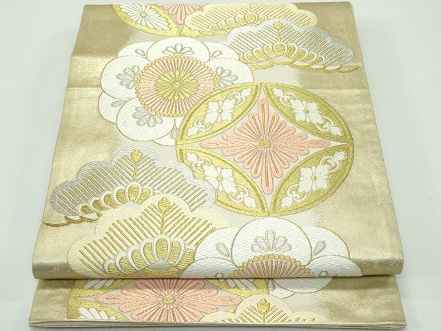 平和屋着物■極上　六通柄袋帯　唐織　吉祥宝倭御帯　金銀糸　逸品　CZAA4189s5