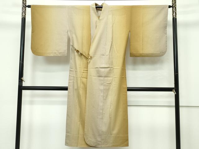 平和屋着物■極上　スリーシーズン　春夏秋　塵除け　道中着　ロング丈　間道　逸品　未使用　CZAA4244s5