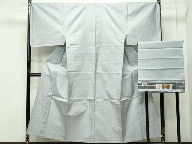 平和屋本店■極上　男性　本場大島紬　白大島　単衣　キングサイズ　十の字　徳田幸夫作　やまと誂製　証紙付き　逸品　未使用　CZAA4255s5