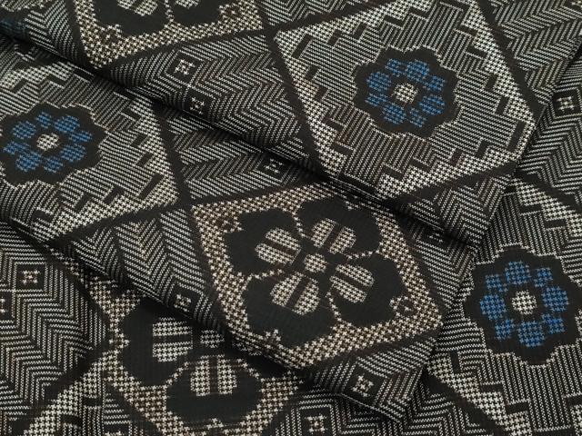 平和屋着物■希少　本場大島紬　龍郷絣　逸品　CZAA4271s5