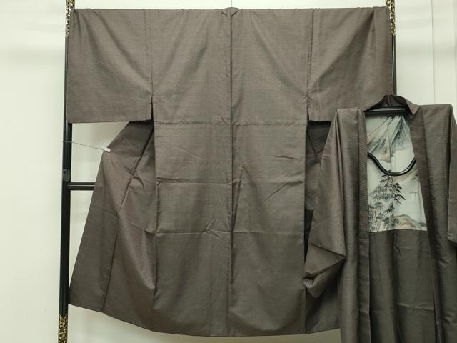 平和屋着物■極上　男性　本場大島紬　アンサンブル　キングサイズ　100亀甲　総詰め　逸品　CZAA4295s5