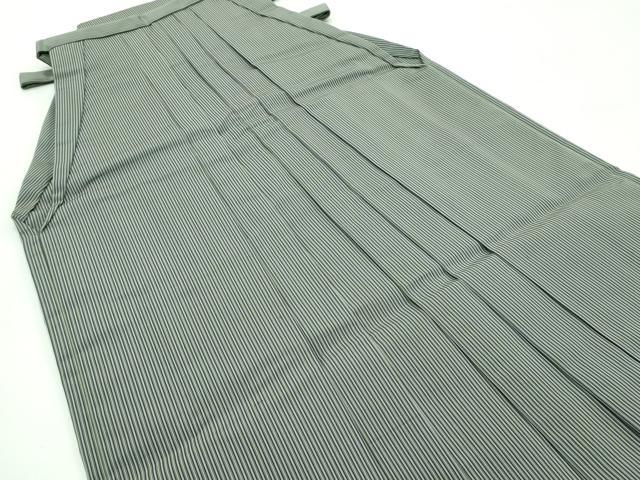 平和屋着物■極上　男性　馬乗り袴　縞　逸品　CZAA4312s5