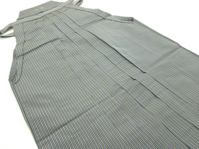 平和屋着物■極上　男性　馬乗り袴　縞　逸品　CZAA4313s5