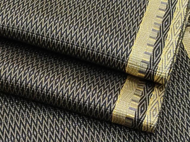 平和屋着物■極上　ひなや工房　くむ・あむ・おる　伊豆蔵明彦　組織　全通柄袋帯　間道　金糸　逸品　CZAA4338s5