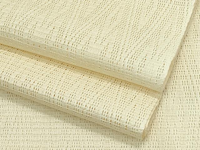 平和屋本店＊極上　夏物　俵屋　人間国宝　喜多川平朗 　有職織物　羅　八寸名古屋帯　砥粉色地　逸品　CZAA4366s5