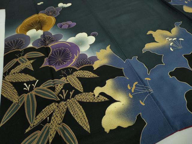 平和屋着物○豪華振袖 舞花文 金彩 正絹 逸品 DAAJ5429ic