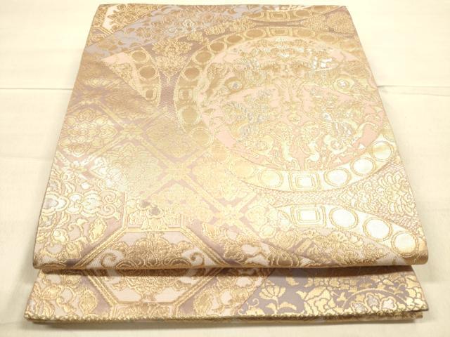 平和屋着物□長襦袢 無双仕立て 箔散らし 銀彩 正絹 逸品 CAAO4624vf