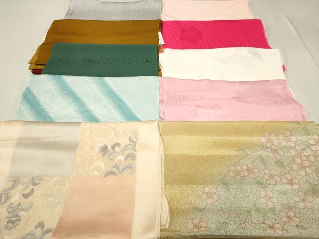 平和屋着物★和装小物　上質な帯揚げ10枚セット　逸品　DAAK7866xg