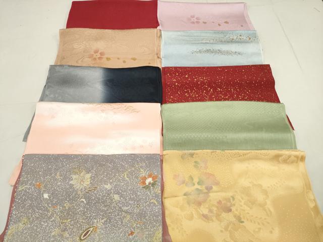 平和屋着物★和装小物　上質な帯揚げ10枚セット　逸品　DAAK7931xg