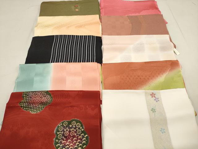 平和屋着物★和装小物　上質な帯揚げ10枚セット　逸品　DAAK7933xg
