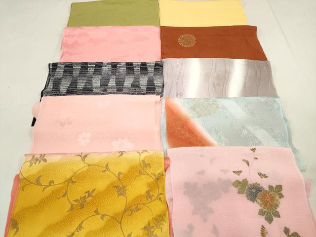 平和屋着物★和装小物　上質な帯揚げ10枚セット　逸品　DAAK7938xg