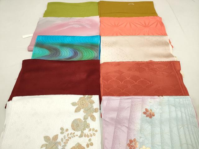 平和屋着物★和装小物　上質な帯揚げ10枚セット　逸品　DAAK7941xg
