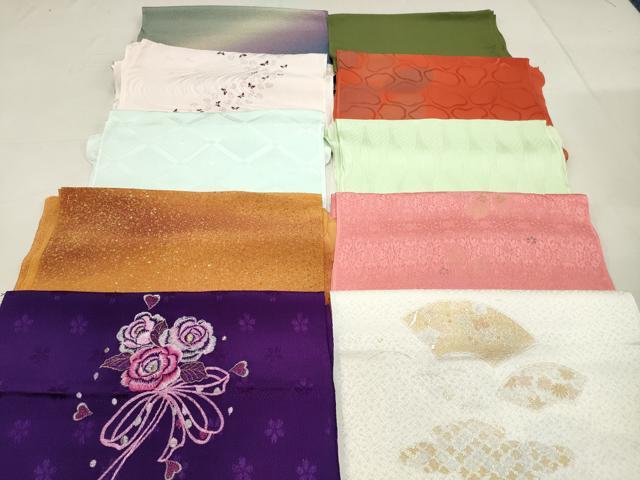 平和屋着物★和装小物　上質な帯揚げ10枚セット　逸品　DAAK7944xg