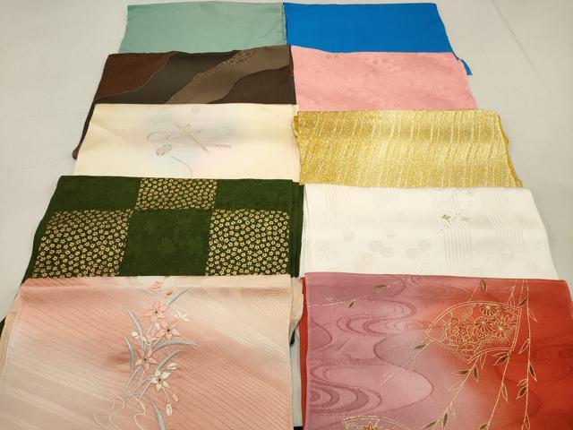 平和屋着物★和装小物　上質な帯揚げ10枚セット　逸品　DAAK7954xg